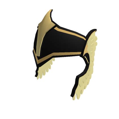 Black And Gold Winged Valkyrie Helm Roblox