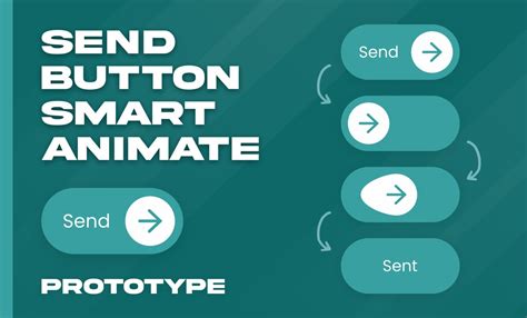Send Button Smart Animation Ui Button Design Smart Animation Figma