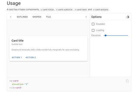 Vuetify Js On Twitter The V Card Component Is A Versatile Component