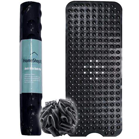 HSXL The Original Antislip Douchemat Badmat Zwart Met Zuignappen