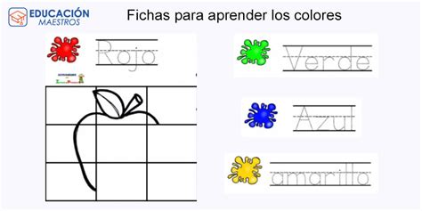 Fichas De Colores Para Ninos