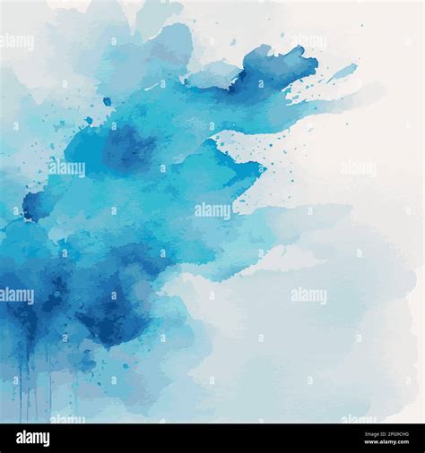 Textura de acuarela azul realista Fondo colorido ilustración