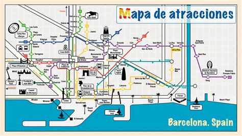 Fresa Bandera Nacional Claridad Mapa Metro Barcelona Prestador Eje Sobrina