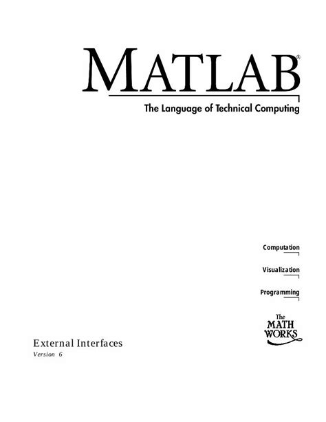pdf matlab external interfaces dokumen tips