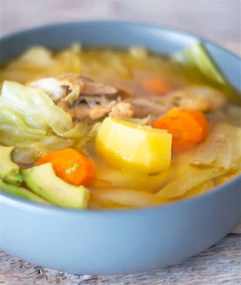 Mexican Chicken Soup Recipe Caldo De Pollo Thrift And Spice