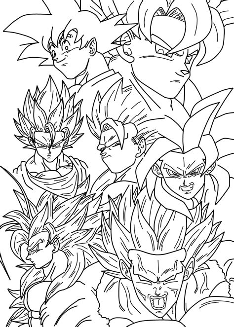 Desenhos Do Dragon Ball Z Para Colorir E Imprimir Online Cursos