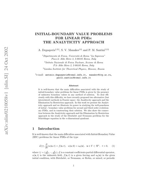 pdf initial boundary value problems for linear pdes the analyticity approach
