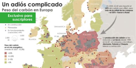 El mapa del carbón en Europa Mapas de El Orden Mundial EOM