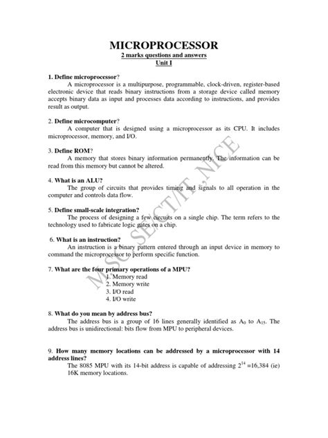 microprocessors pdf input output central processing unit