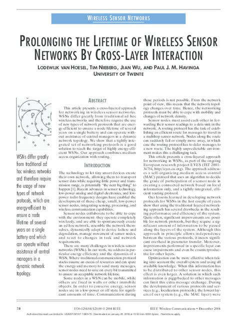pdf prolonging the lifetime of wireless sensor networks using light weight forecasting