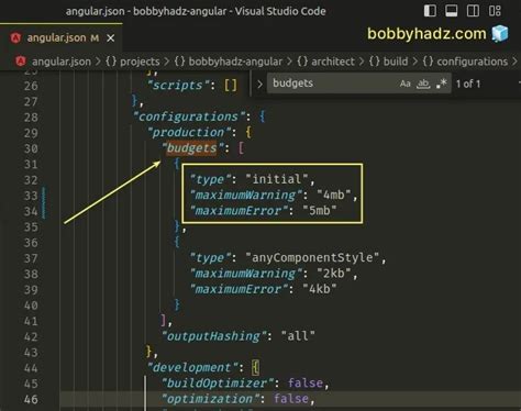 angular warning bundle initial exceeded maximum budget bobbyhadz
