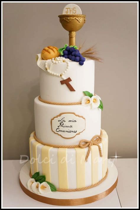 Pin di Viola Alè su Idee torta Torte per la prima comunione
