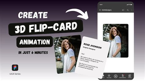 How To Design A Flip Card Animated Figma Tutorial Uiux Youtube