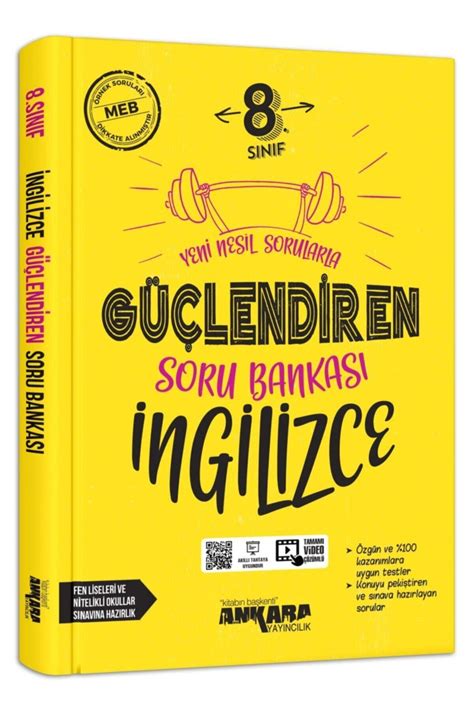 Ankara Yayıncılık 8 Sınıf Güçlendiren Ingilizce Soru Bankası Ankara