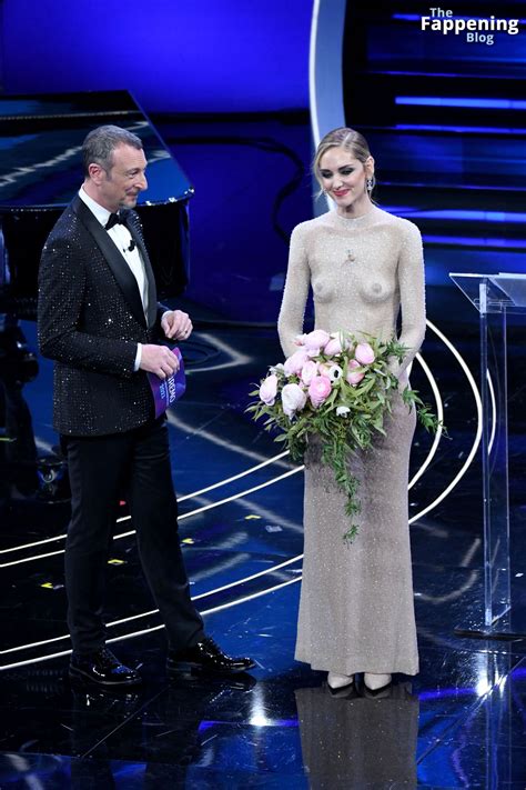 Chiara Ferragni Flaunts Her Nipples In A See Through Dress At The