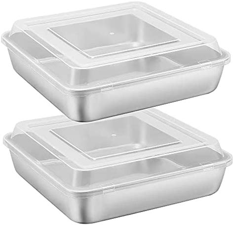Amazon E far Stainless Steel Baking Pan with Lid 12⅓ x 9¾ x 2