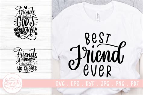 Best Friend SVG Cut File Friendship Qu Graphic By Dapiyupi Creative