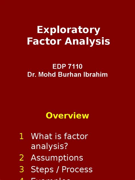 exploratory factor analysis pdf factor analysis correlation and dependence