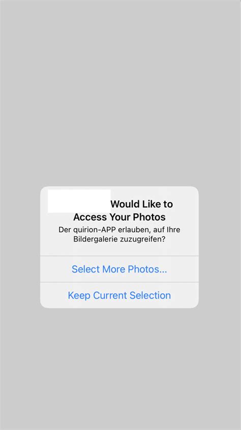 Error When Select More Photos Dialog Shows Up Limited Gallery Access