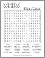 Ohio Printable Word Search Puzzle Word Search Addict
