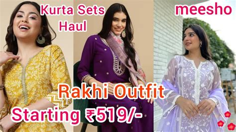 Meesho Kurta Sets Haul Starting Rs 519 Rakhi Special Try On