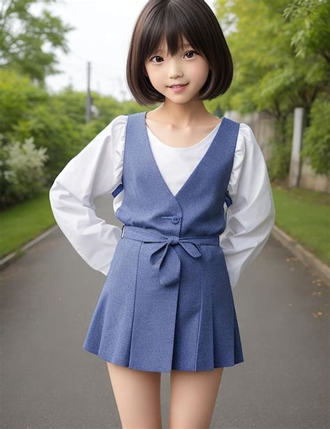 A Japanese School Girl Photo Ai Generated Premium AI Generated Image