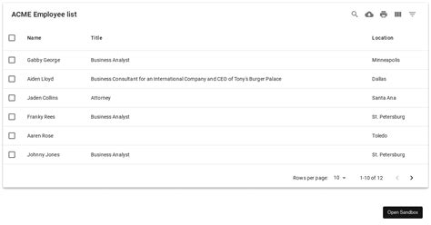 Muidatatables Custom Toolbar Forked Codesandbox