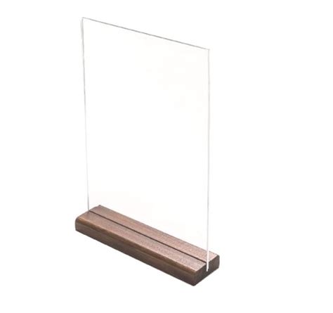 Stojak Z Plexi DREWNO A4 Pion Poziom Menu RSM053 Cena Opinie