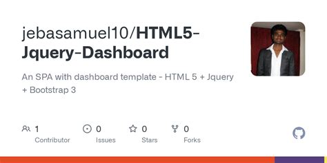 GitHub Jebasamuel10 HTML5 Jquery Dashboard An SPA With Dashboard