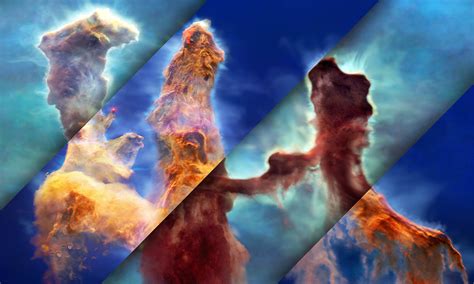 Impresionantes Pilares de la Creación en un nuevo vídeo en 3D creado
