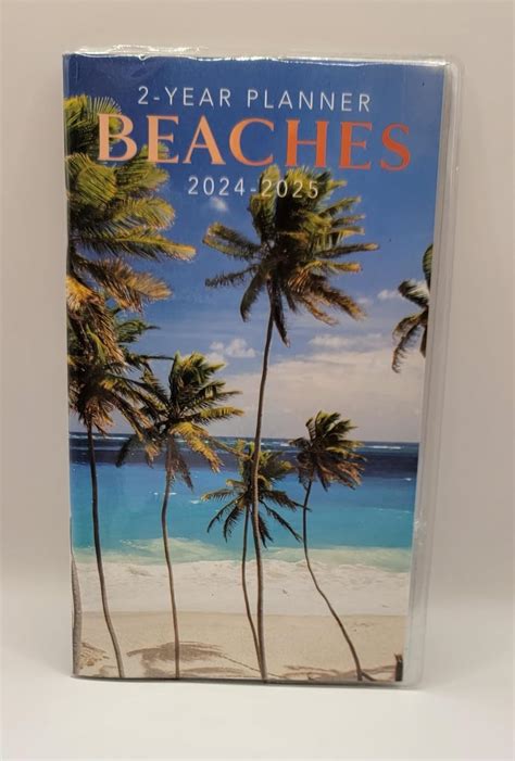 Amazon NB 2 Year Planner Beaches 2024 2025 Calender Sandy Beach