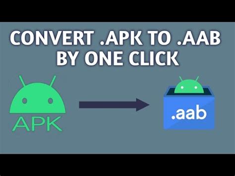 How To Convert Apk To Aab By One Click Youtube