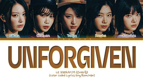 Le Sserafim Unforgiven Feat Nile Rodgers Lyrics Color Coded Lyrics
