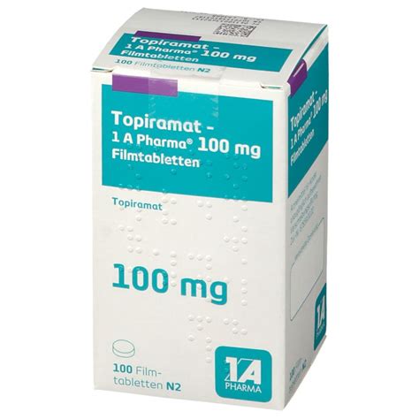 Topiramat 1 A Pharma 100 Mg 100 St Mit Dem E Rezept Kaufen Shop