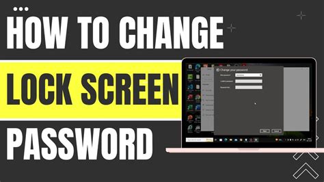 How To Change Lock Screen Password In Laptop Windows 10 YouTube