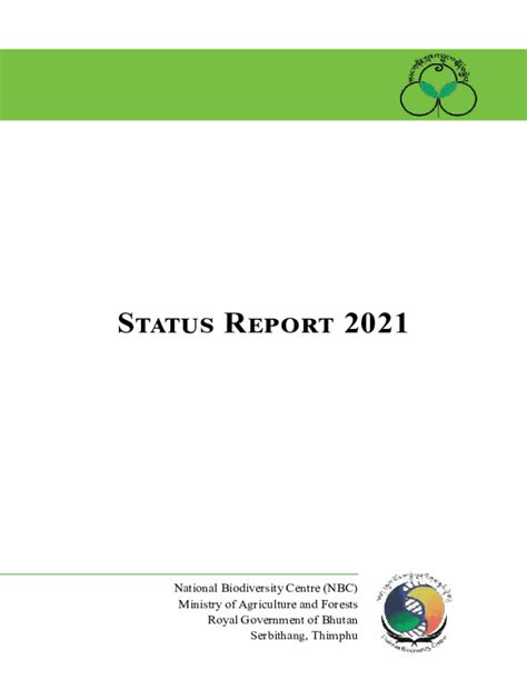 Fillable Online National Biodiversity Strategies And Action Plan Of
