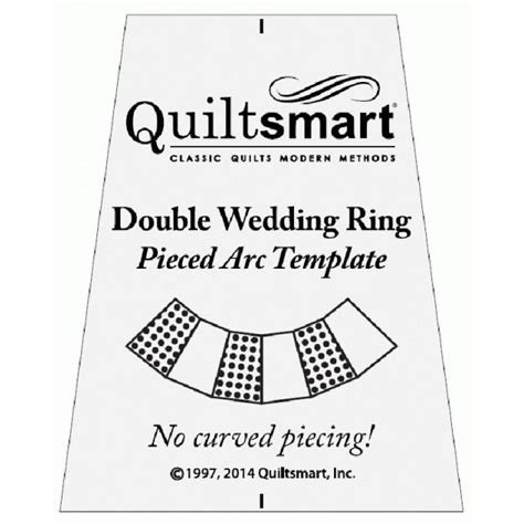 Quiltsmart Template For Double Wedding Ring Pieced Arcs