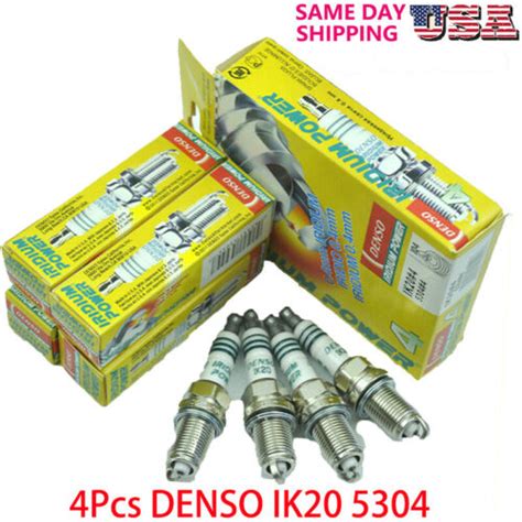 4x DENSO IK20 5304 IRIDIUM POWER Spark Plugs For Lexus VW Nissan Audi
