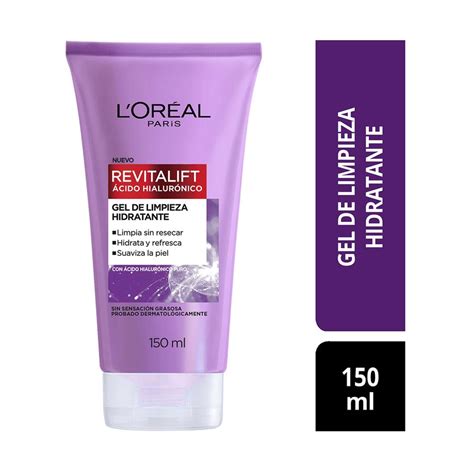 LOREAL GEL DE LIMPIEZA FACIAL X 150 ML REVITALIFT ACIDO HIALURONICO