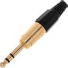 Bematik Conector Jack Mm Macho Est Reo Trs Metal Dorado Hq Xn