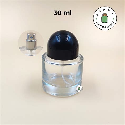 Jual Botol Spray Kaca 30ml Botol Parfum Tutup Hitam Bulat 30 Ml