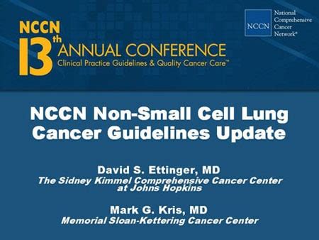NCCN Non Small Cell Lung Cancer Guidelines Update Slides With Transcript