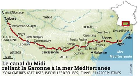Plan Du Canal Du Midi Vacances Guide Voyage