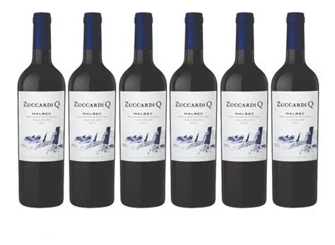 Vino Zuccardi Q Malbec Tinto Ml Mendoza Frutal Caja X