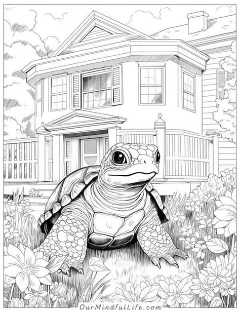 Fun Tastic Turtle Coloring Pages Free Printable
