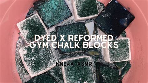 Dyed Gym Chalk Reformed Gym Chalk Blocks ASMR Oddly Satisfying