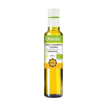 Olandia olej rzepakowy tłoczony na zimno bio 250 ml aptelia pl