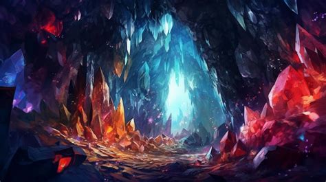 5 Fantasy Crystal Cave Wallpaper Images Enchanted Cave Desktop