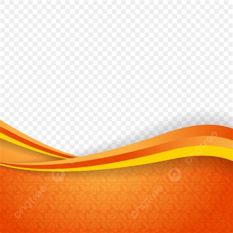Transparent Curve Vector Hd Images Red And Orange Wavy Shapes On