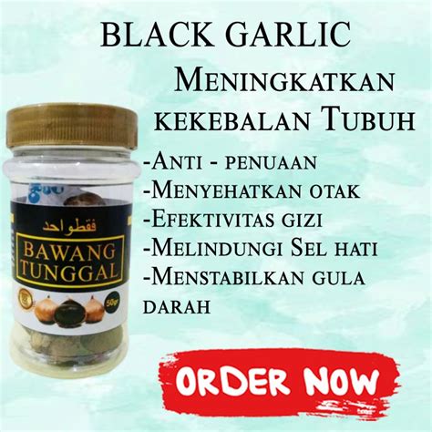 Jual Bawang Tunggal Lanang 50 Gram Black Garlic Shopee Indonesia